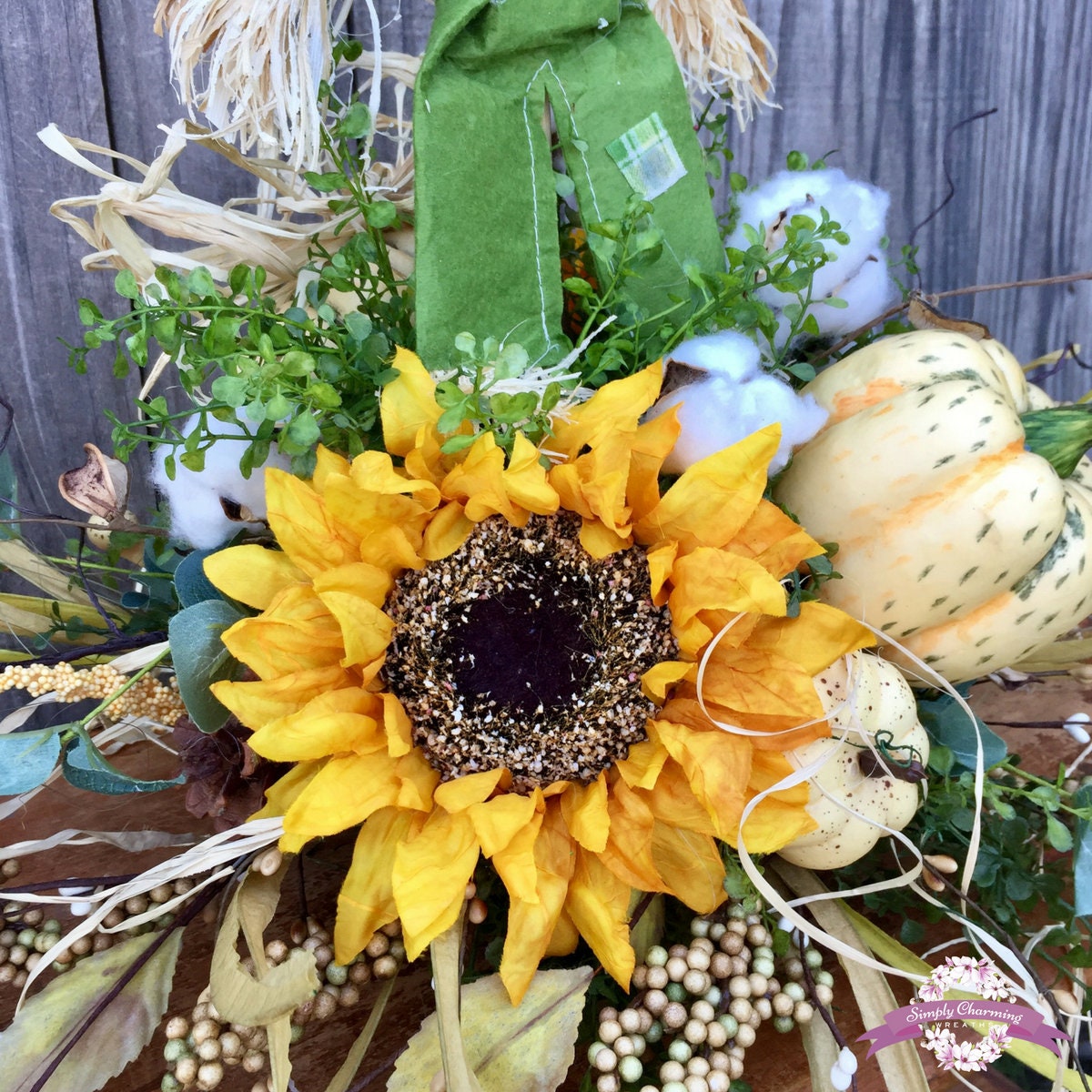Fall Scarecrow Centerpiece, Fall decoration, Autumn Centerpiece ...