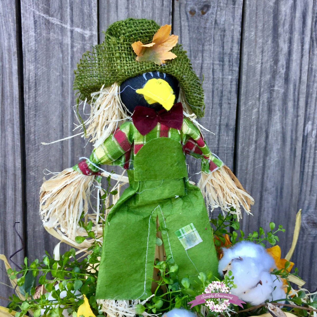 Fall Scarecrow Centerpiece, Fall decoration, Autumn Centerpiece ...