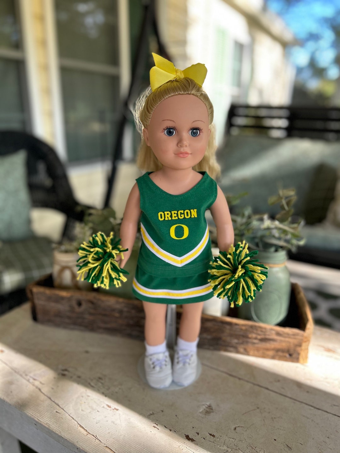 University of Oregon Cheer Outfit for 18" Doll - Etsy