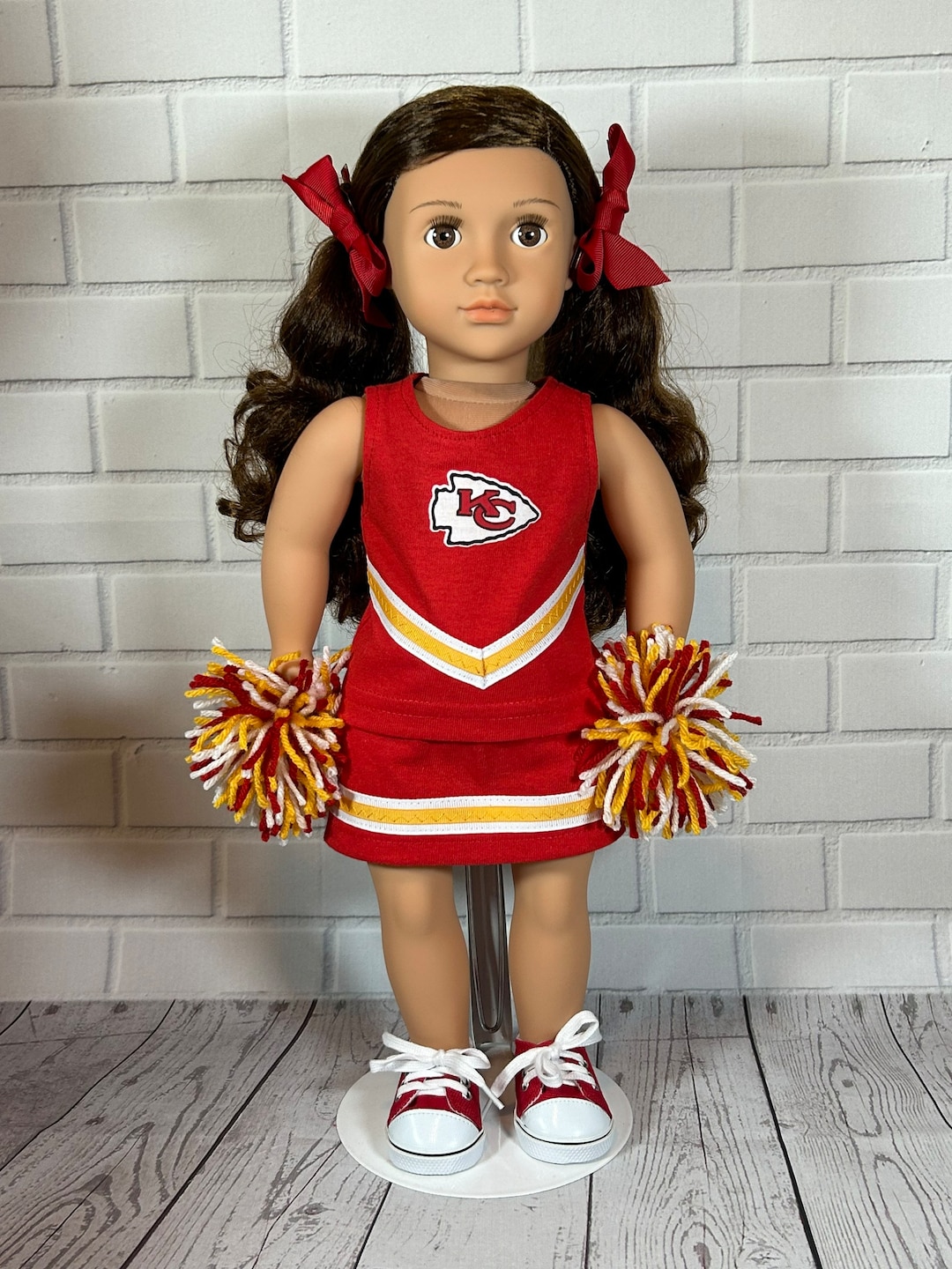 Kansas City Chiefs Cheer Outfit for 18" Doll (DOLL NOT INCLUDED) - Etsy