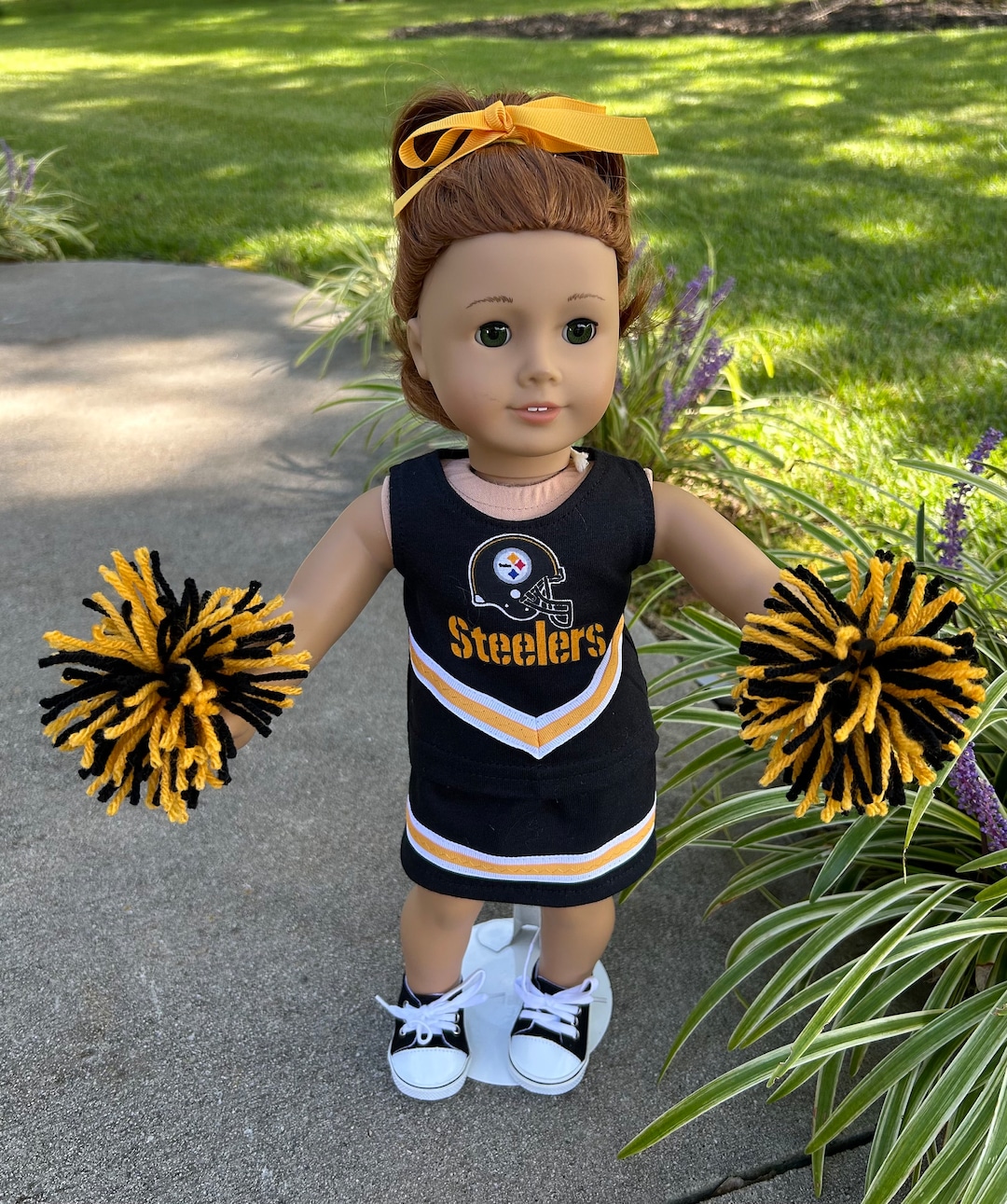 Pittsburgh Steelers Cheer Outfit for 18" Doll - Etsy