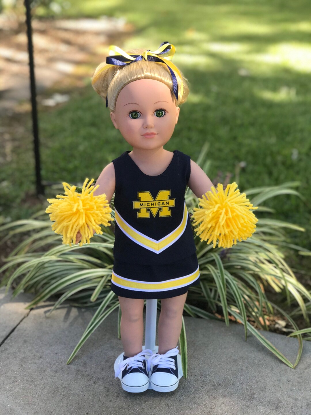 University of Michigan Cheer Outfit for 18" Doll (DOLL NOT INCLUDED) - Etsy