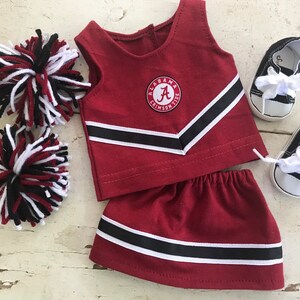 Alabama Crimson Tide Cheer Outfit for 18” Doll (DOLL NOT INCLUDED) - Etsy