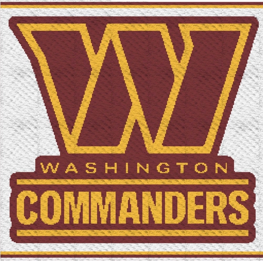 Pattern, Washington Commanders HDC Crochet Blanket - Etsy