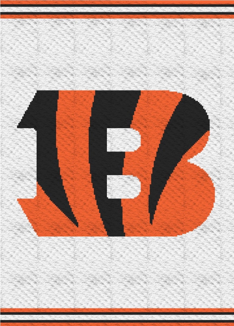 Pattern, Bengals Crochet Blanket, HDC - Etsy