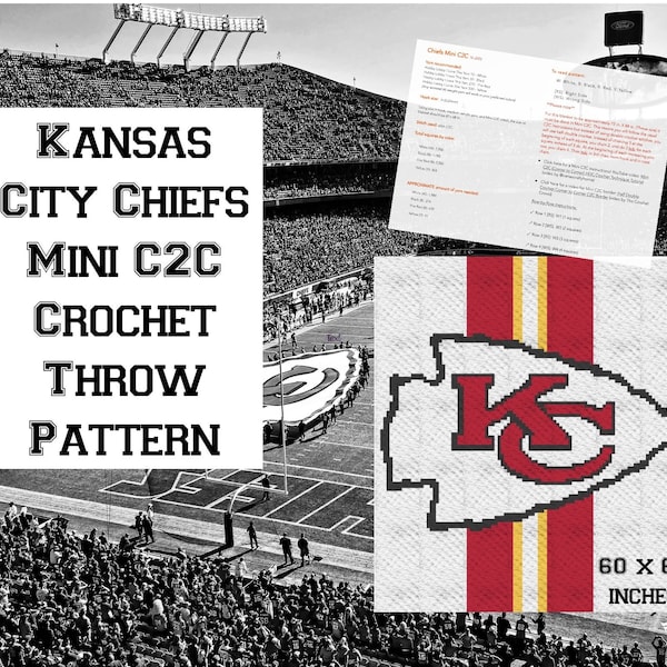 Kansas City Chiefs Crochet Pattern - Etsy