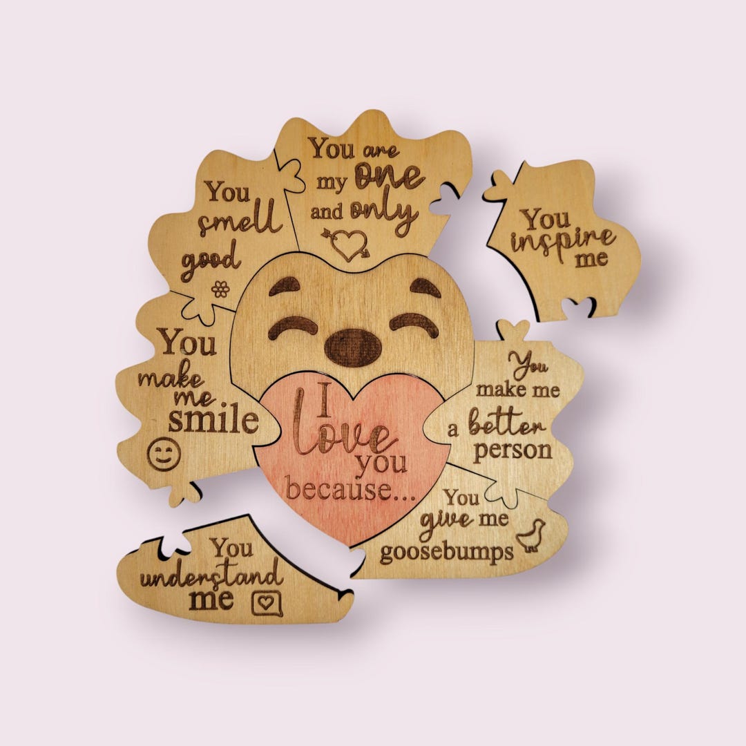 Valentines Day Puzzle Card for Her for Him Sweetheart Lover Valentine's ...