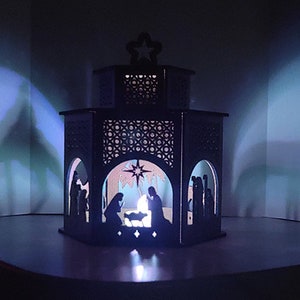 Nativity Lantern, Christmas Decor, Home Decor, Nativity Scene ...