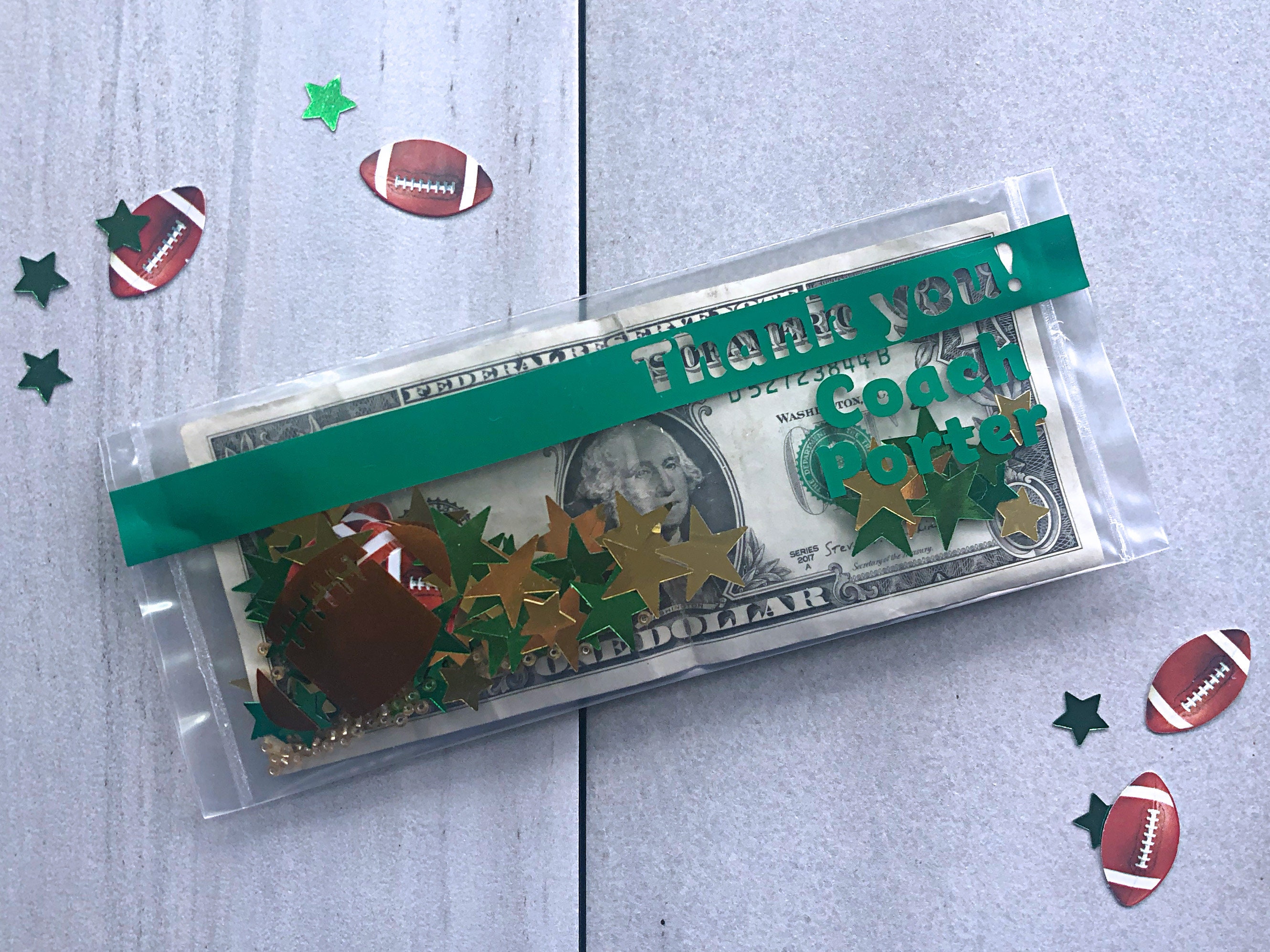 Football Coach Appreciation Gift Card or Money Holder - Etsy