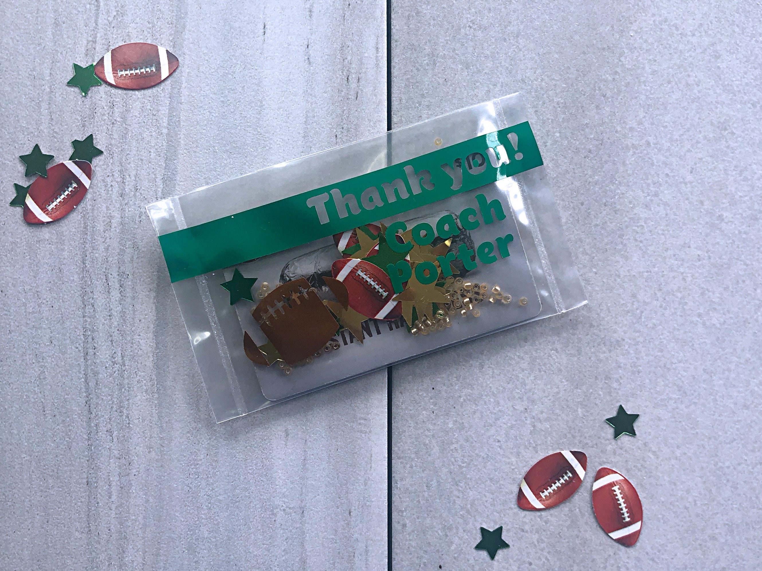 Football Coach Appreciation Gift Card or Money Holder - Etsy