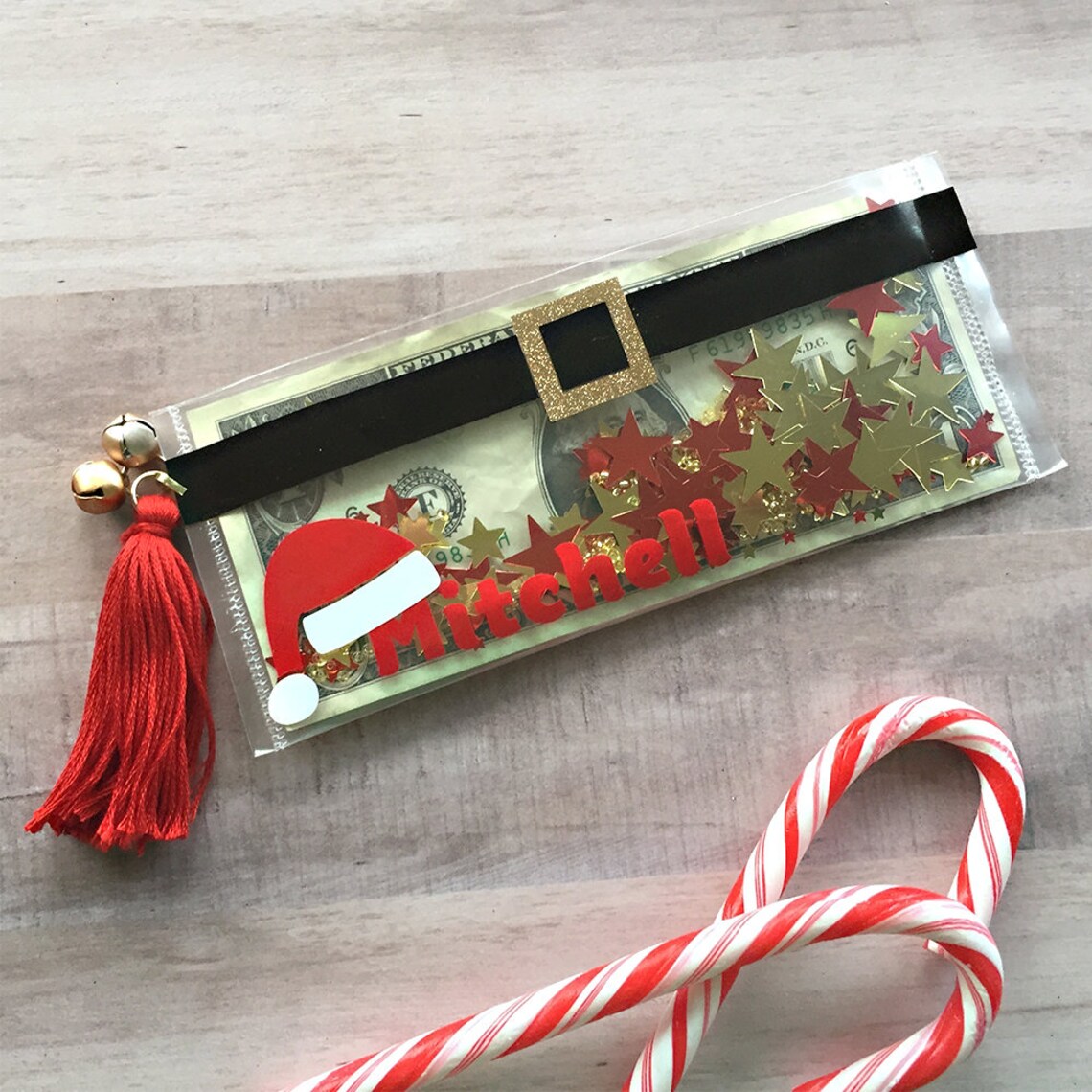 Christmas Money Holder or Gift Card Holder Santa Claus Theme - Etsy