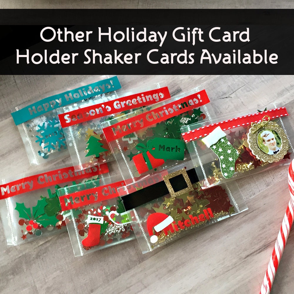 Personalized Santa Christmas Money Holder: Shaker Gift Card - Etsy