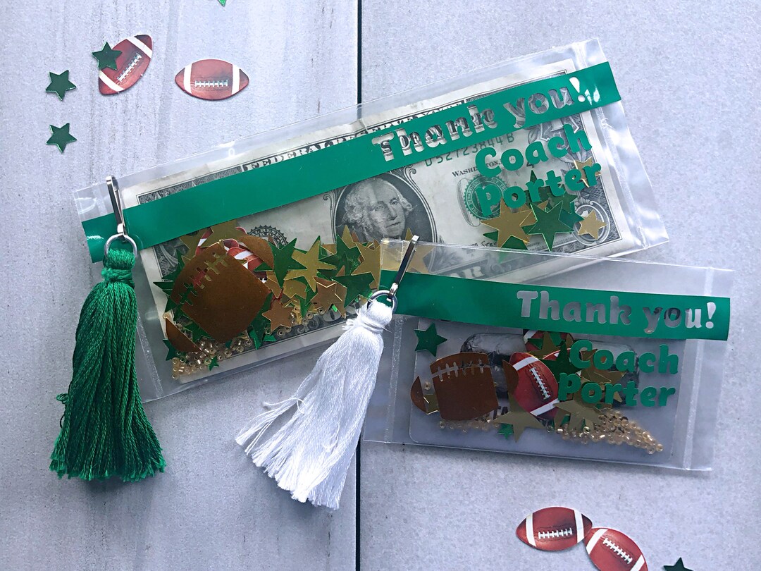 Football Coach Appreciation Gift Card or Money Holder - Etsy