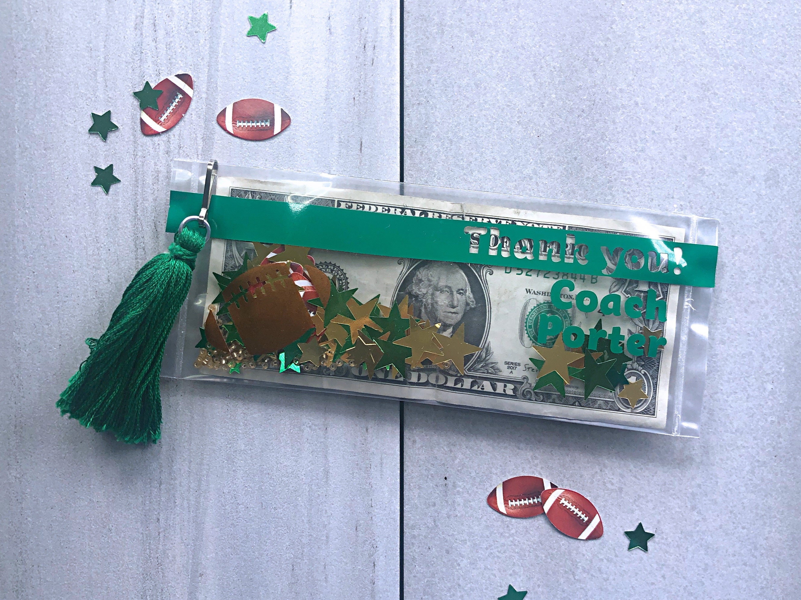 Football Coach Appreciation Gift Card or Money Holder - Etsy