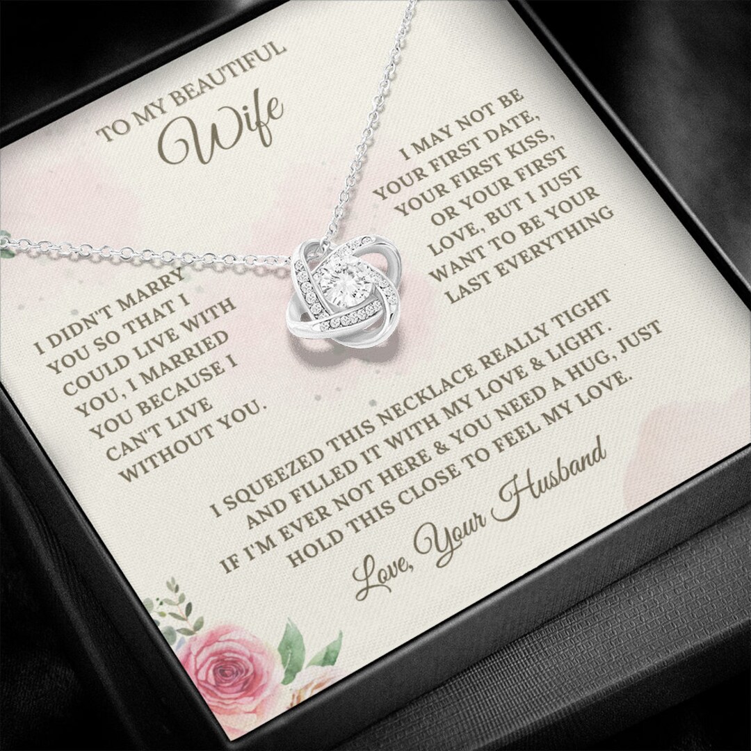 To My Wife Necklace, Romantic Wife Jewelry, Necklace for Wife ...