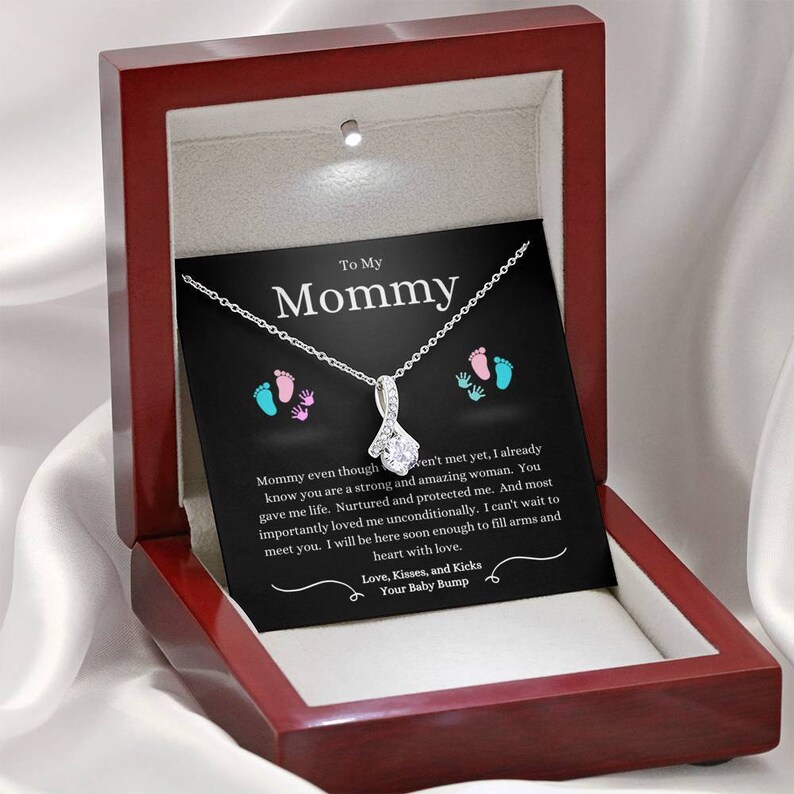 First Time Mom Pregnancy Gift Necklace With Message Card New - Etsy First Time Mom Pregnancy Gift Necklace With Message Card New - Etsy