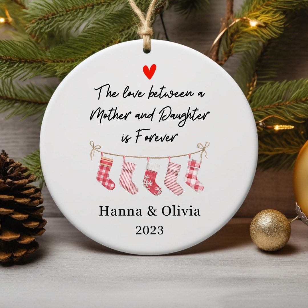 Custom Mother Daughter Ornament Personalized Mom Daughter - Etsy