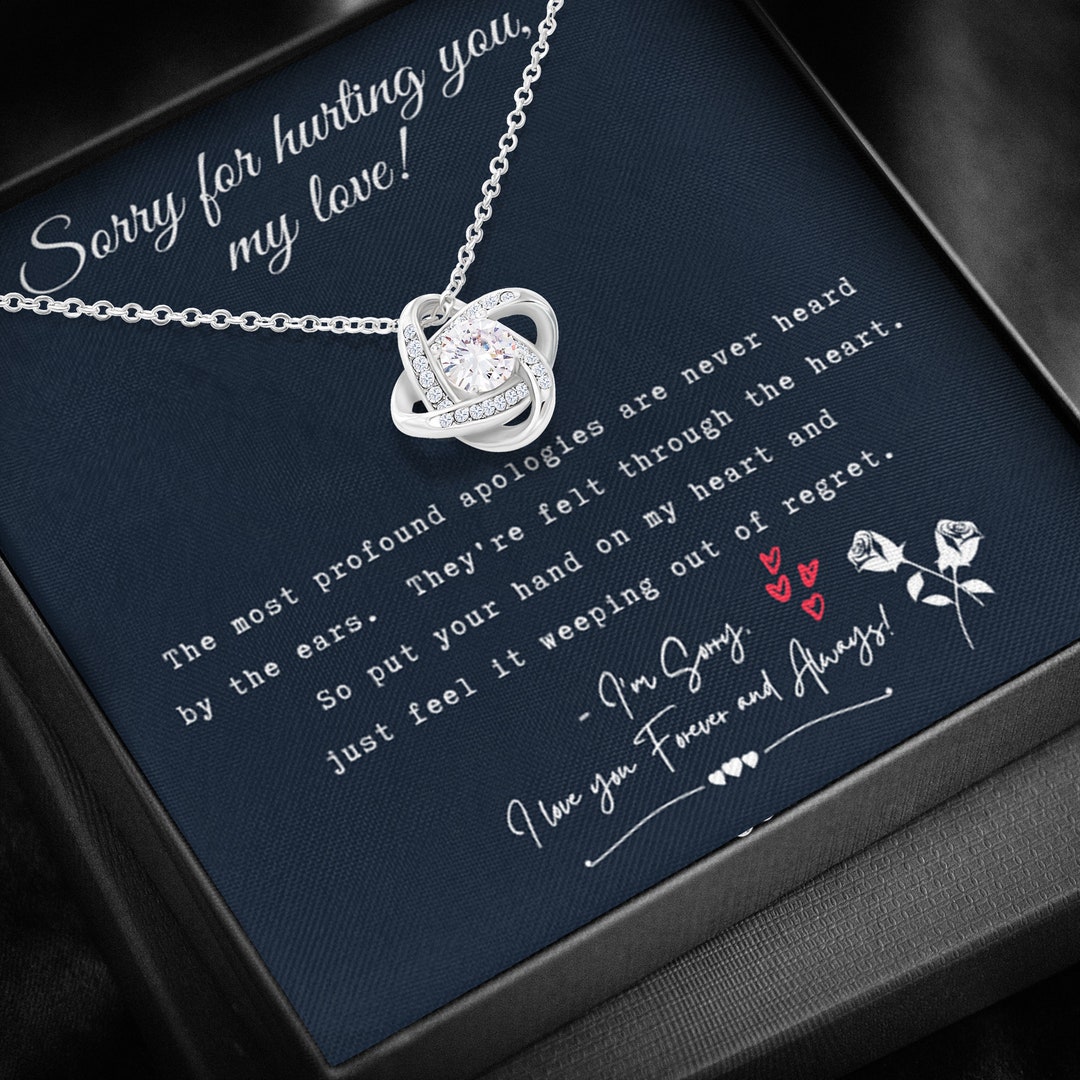 Sorry for Hurting You Necklace, Forgiveness Gift, Apology Gift for Her ...