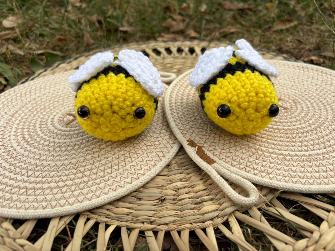 Crochet Bumblebee Stuffy: Handmade Kids Toy - Etsy