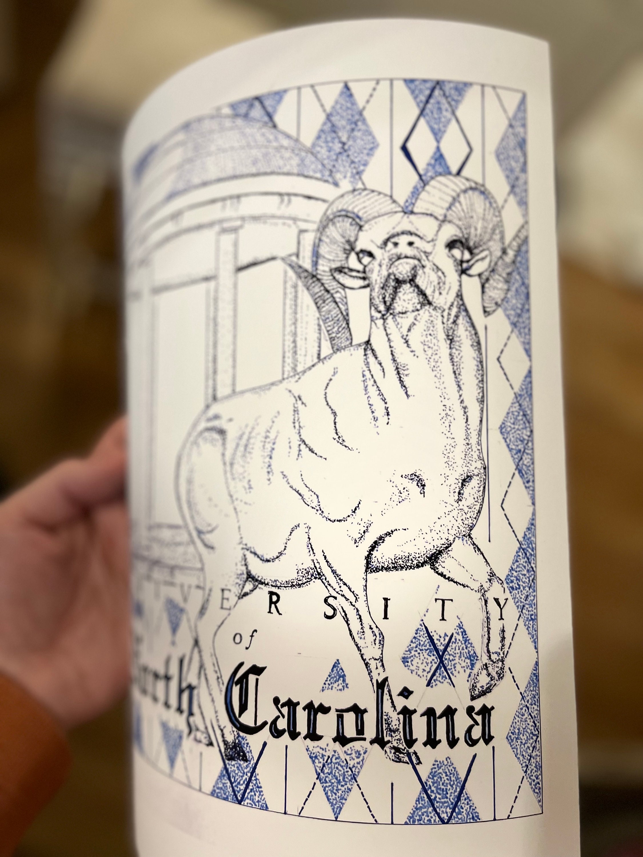 University of North Carolina UNC Print 8x10 - Etsy