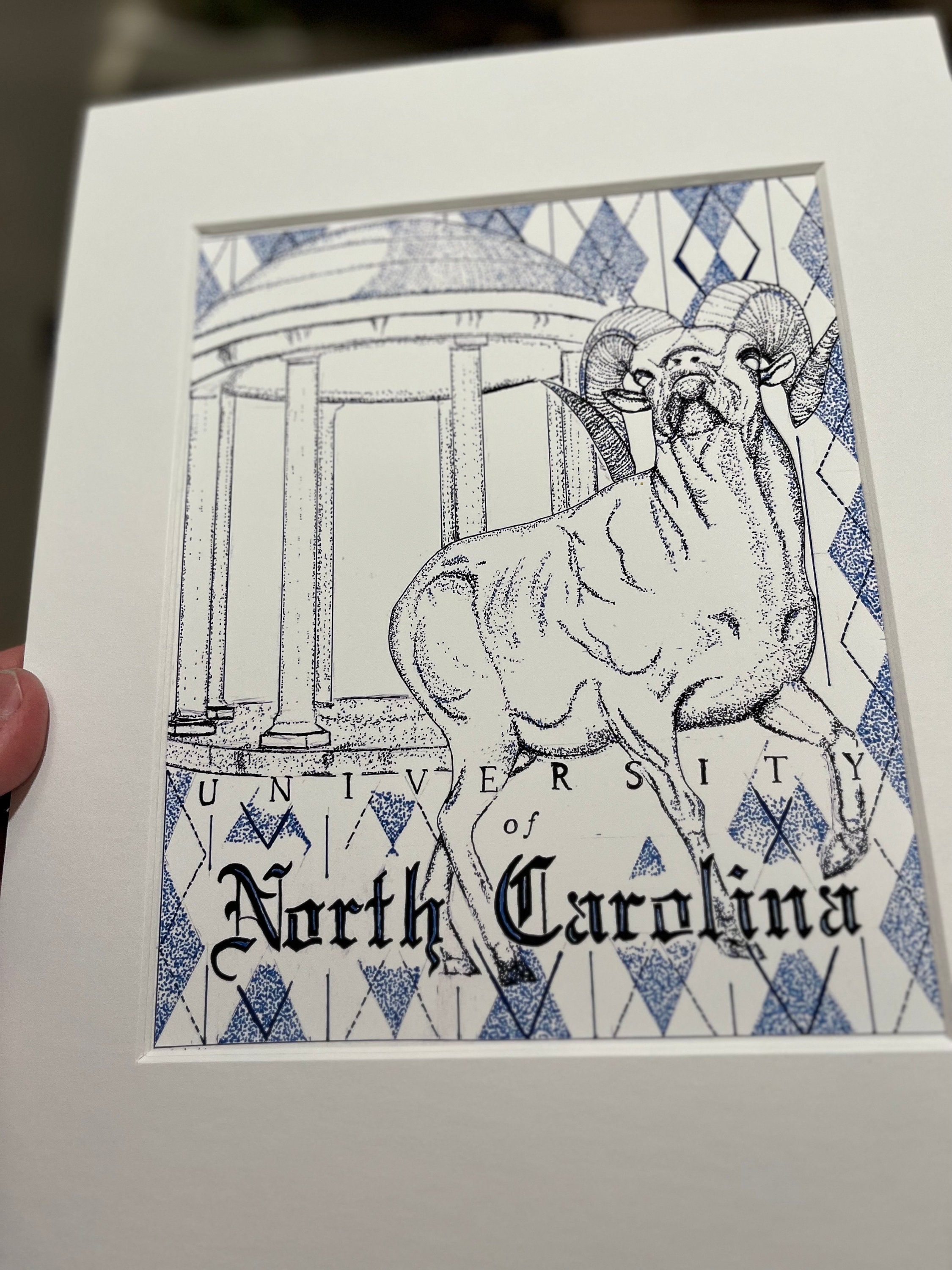 University of North Carolina - UNC Print - 8x10 - PRINT ONLY - Etsy