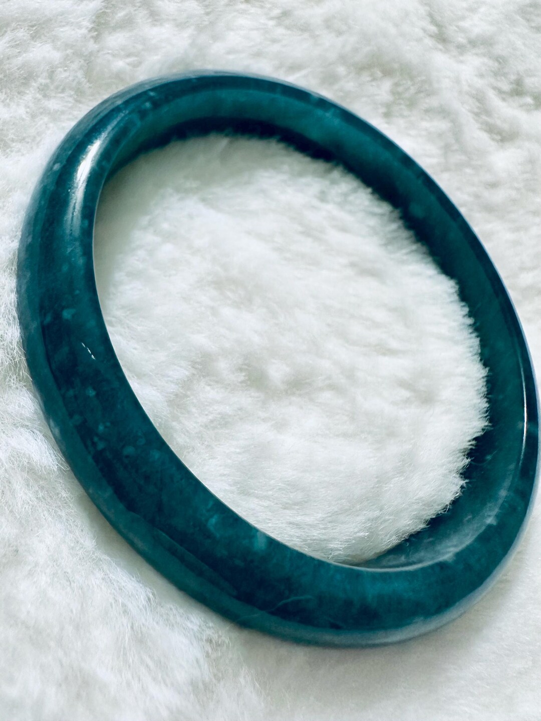 61mm Water Foam Jade Bangle Bracelet. the Band Measures 11mm in Width ...