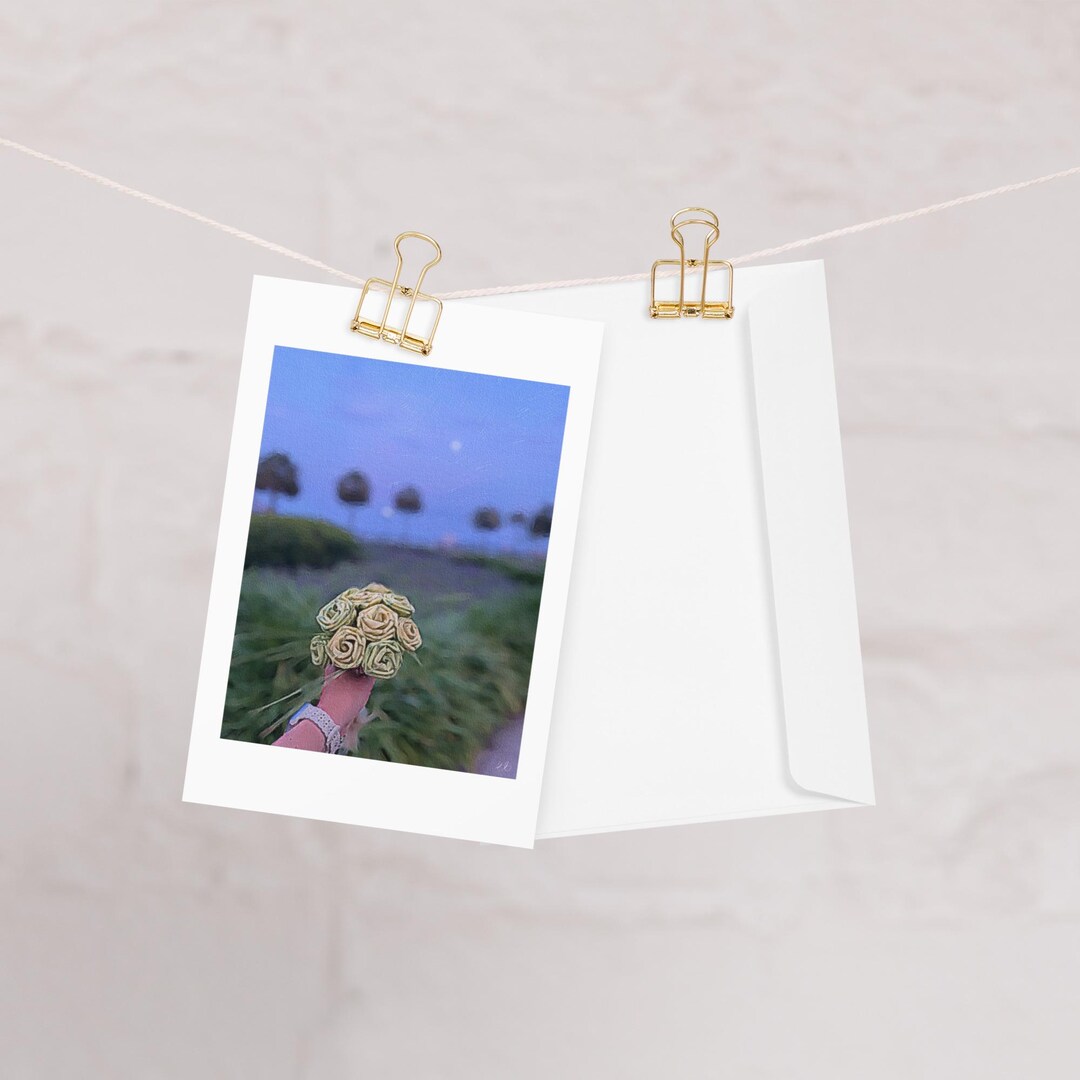 Sweetgrass Roses Greeting Card, Wedding Card, Bridesmaid Card, Floral ...