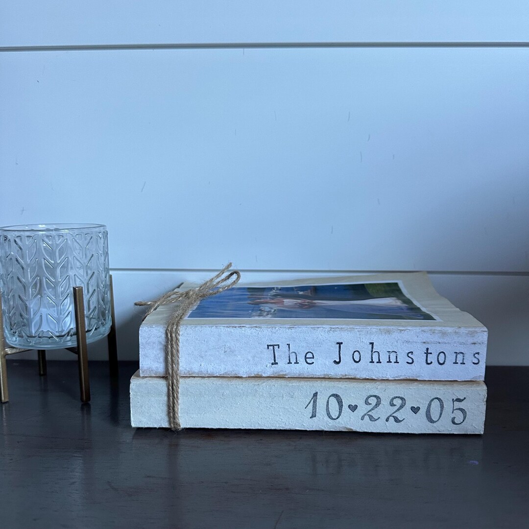Stamped Books W/ Photo - Etsy