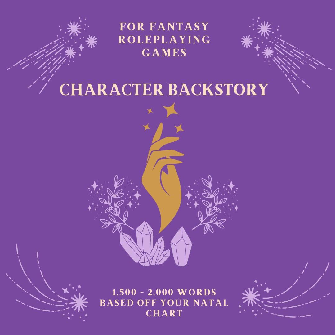 Character Backstory Based on Natal Chart | for Games Like Dnd ...