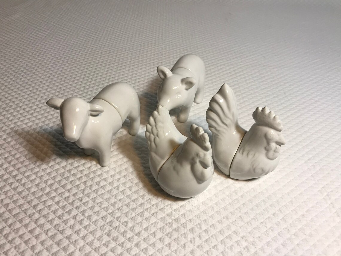 Set of 4 Farm Animal Table Number/place Card Holders - Etsy
