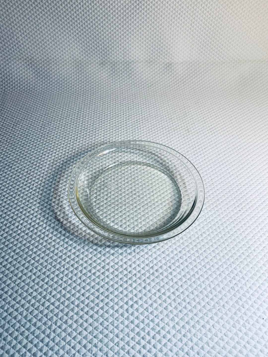 Early G-C 208 Pyrex TM REG US Patent Office Logo 8 1/2" Heavy Clear ...