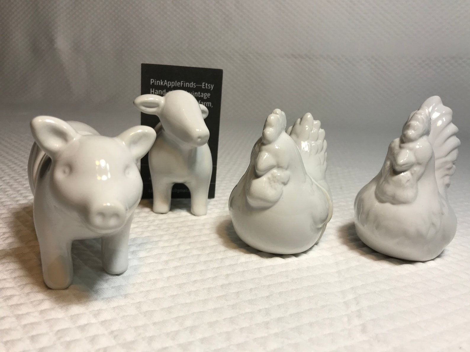 Set of 4 Farm Animal Table Number/place Card Holders - Etsy
