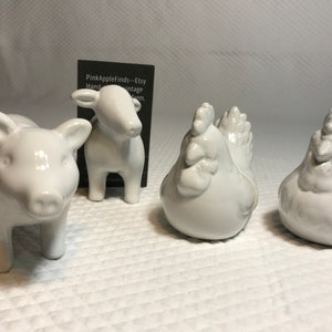 Set of 4 Farm Animal Table Number/place Card Holders - Etsy
