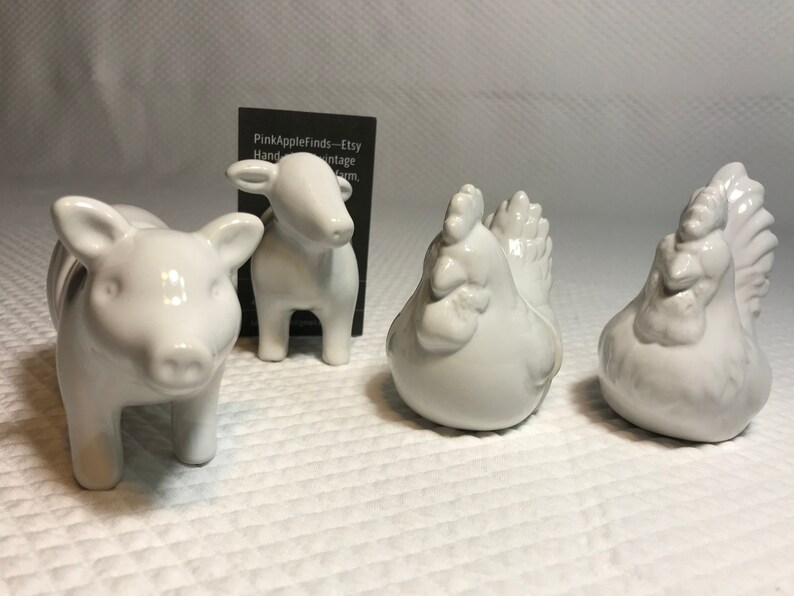 Set of 4 Farm Animal Table Number/place Card Holders - Etsy