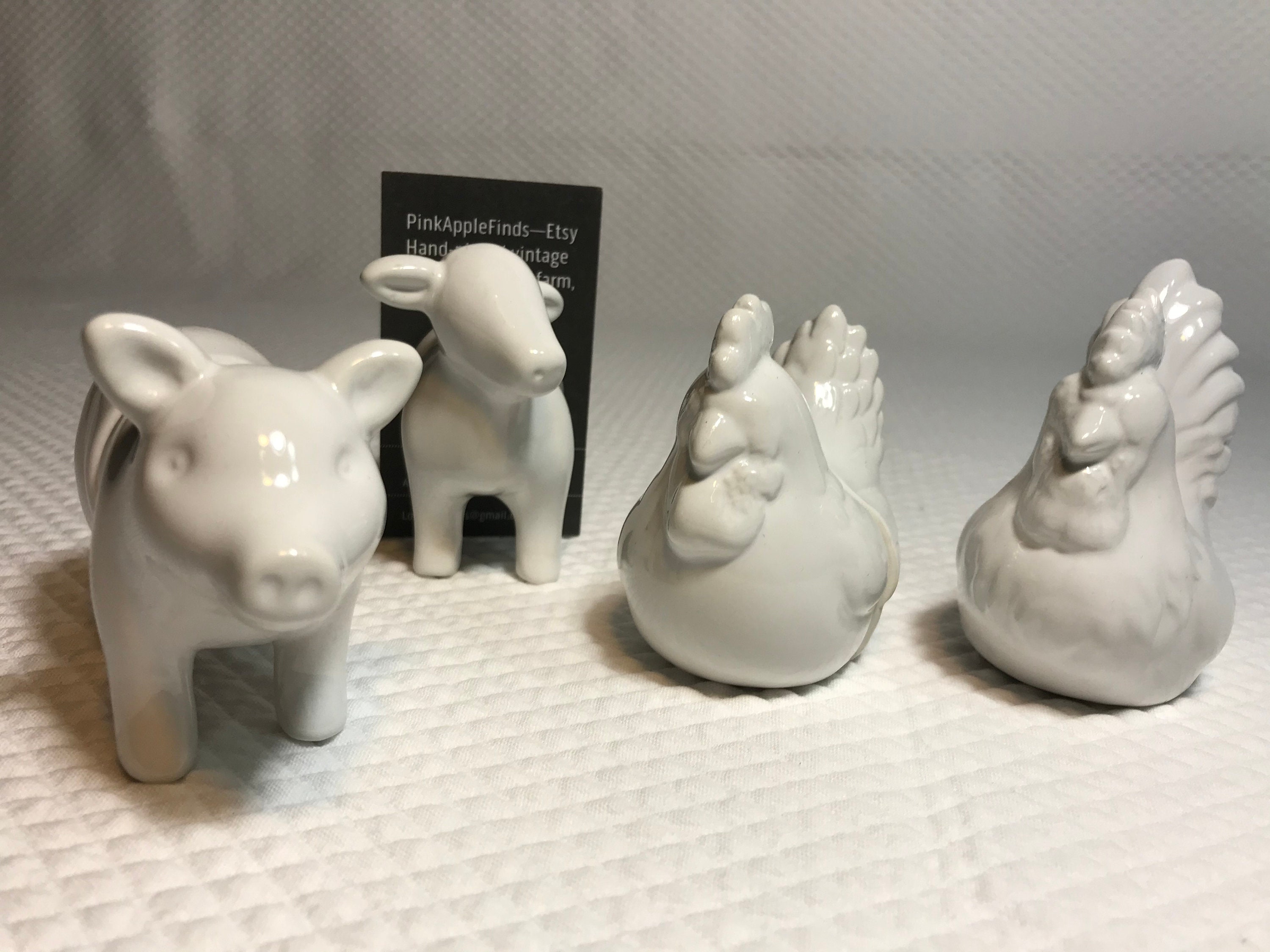 Set of 4 Farm Animal Table Number/place Card Holders - Etsy