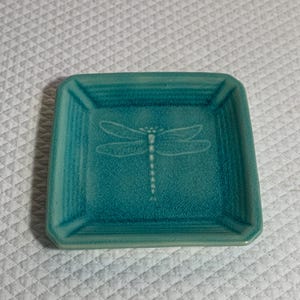 Turquoise Dragonfly Soap Dish Porcelain Made in Japan. - Etsy