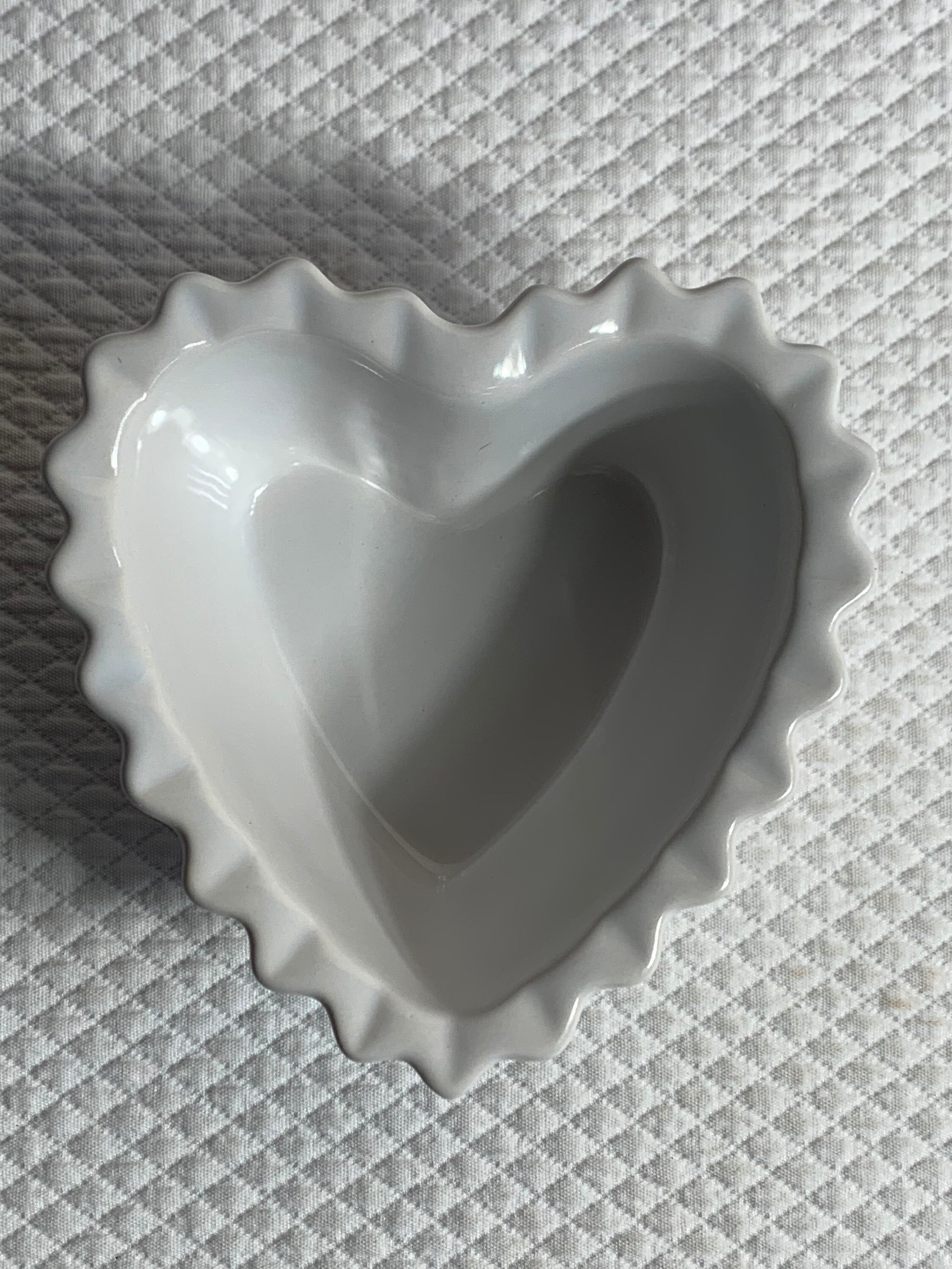 Vintage White Chantal Heart Shaped 1 1/4 Cup Petite Baking Dish - Etsy