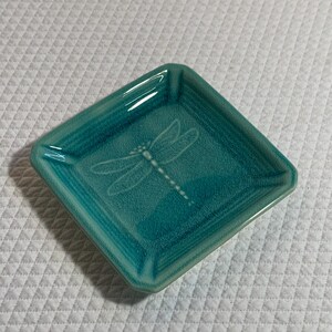 Turquoise Dragonfly Soap Dish Porcelain Made in Japan. - Etsy