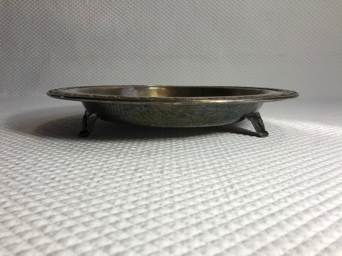 Vintage Oneida Silversmith Silver Plated Shallow Footed Bowl - Etsy