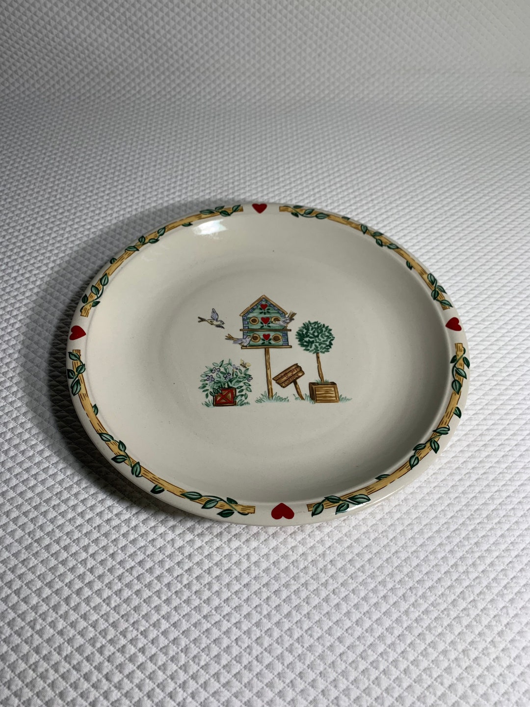 Thomson Pottery China 12 1/2" Serving Platter Depicting Birds and Bird ...