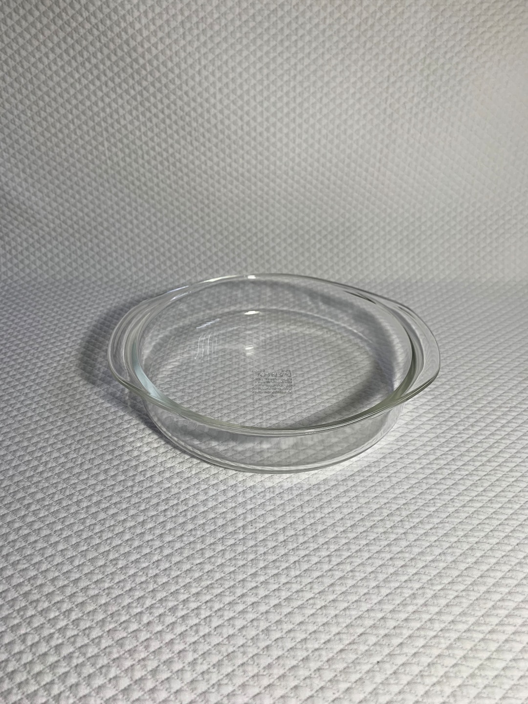 Vintage Pyrex 221 Round Casserole Clear Glass Baking Dish or Casserole ...