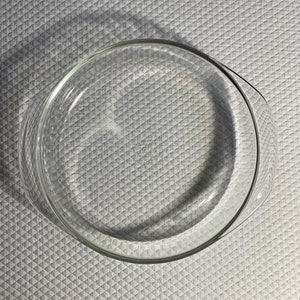 Vintage Pyrex 221 Round Casserole Clear Glass Baking Dish or Casserole ...