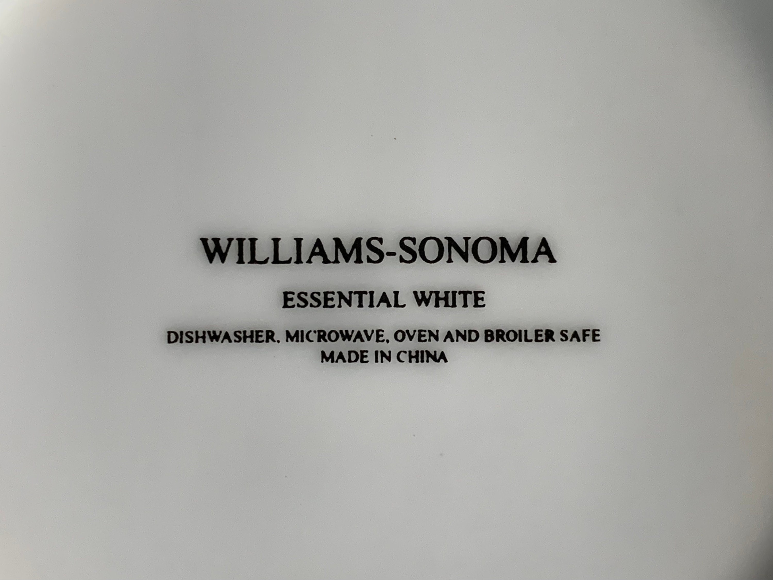 Set of 2 Williams-sonoma Essential White Double Handled - Etsy
