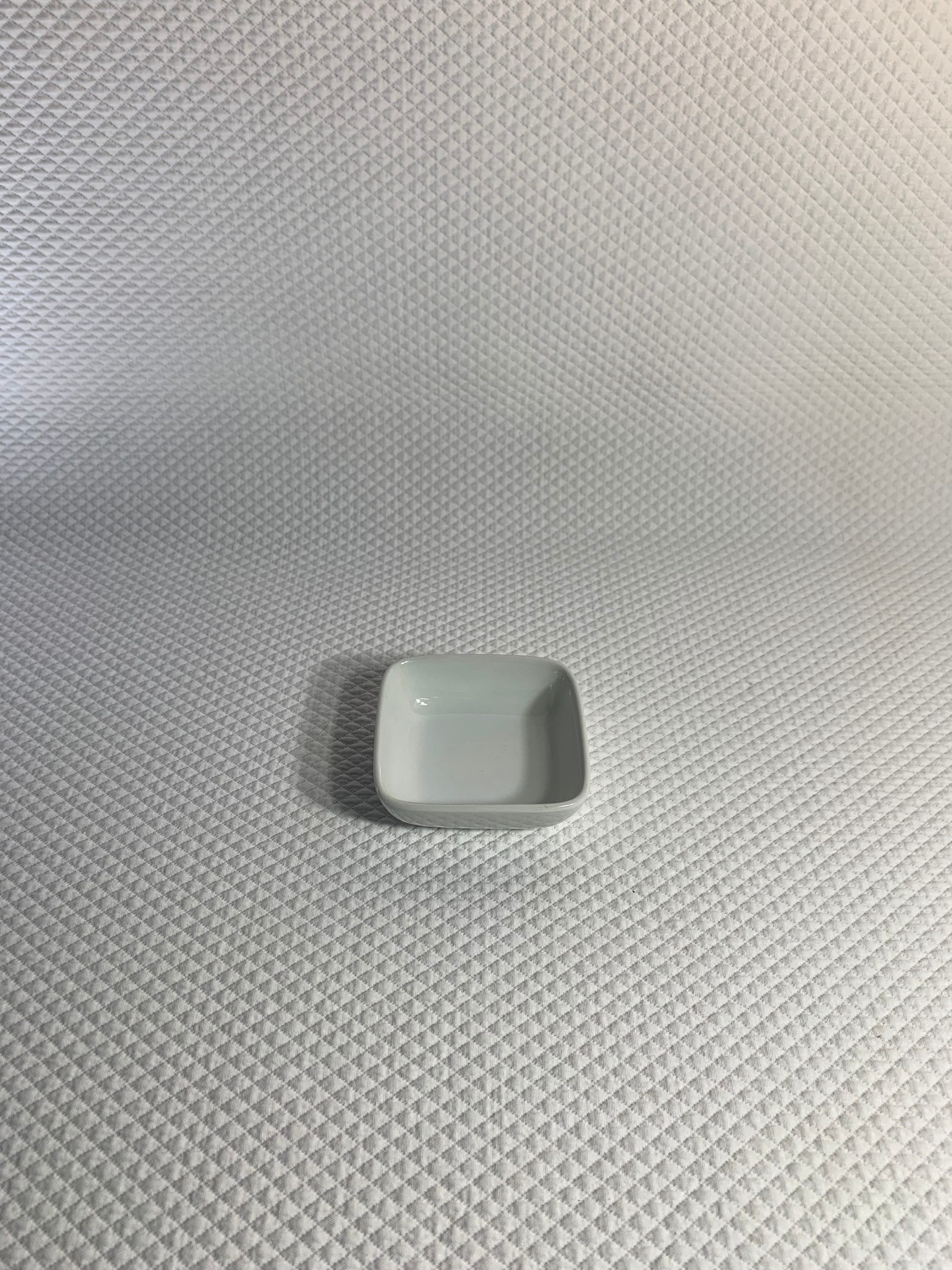 Basic White Rounded Square Porcelain Soap Dish. - Etsy