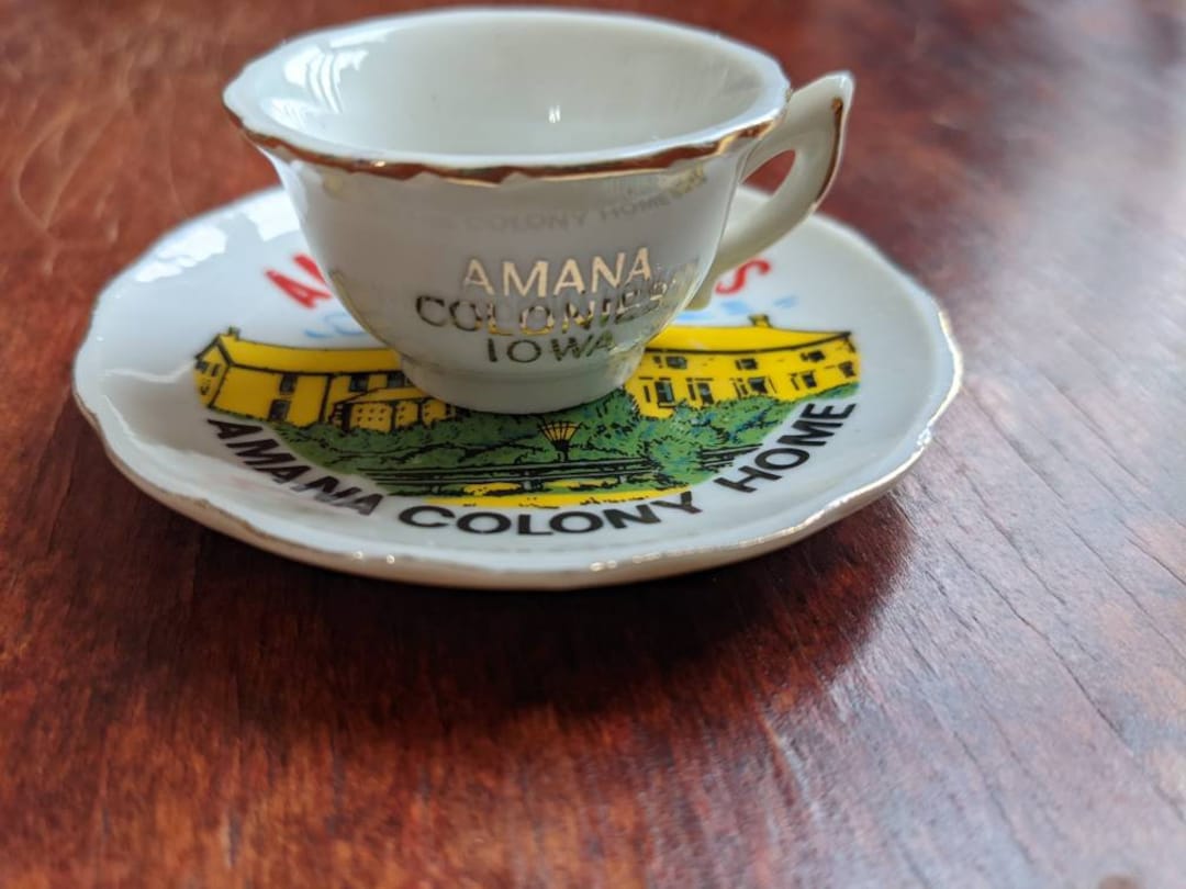 Vintage Amana Colonies Tiny Souvenir Tea Cup - Etsy