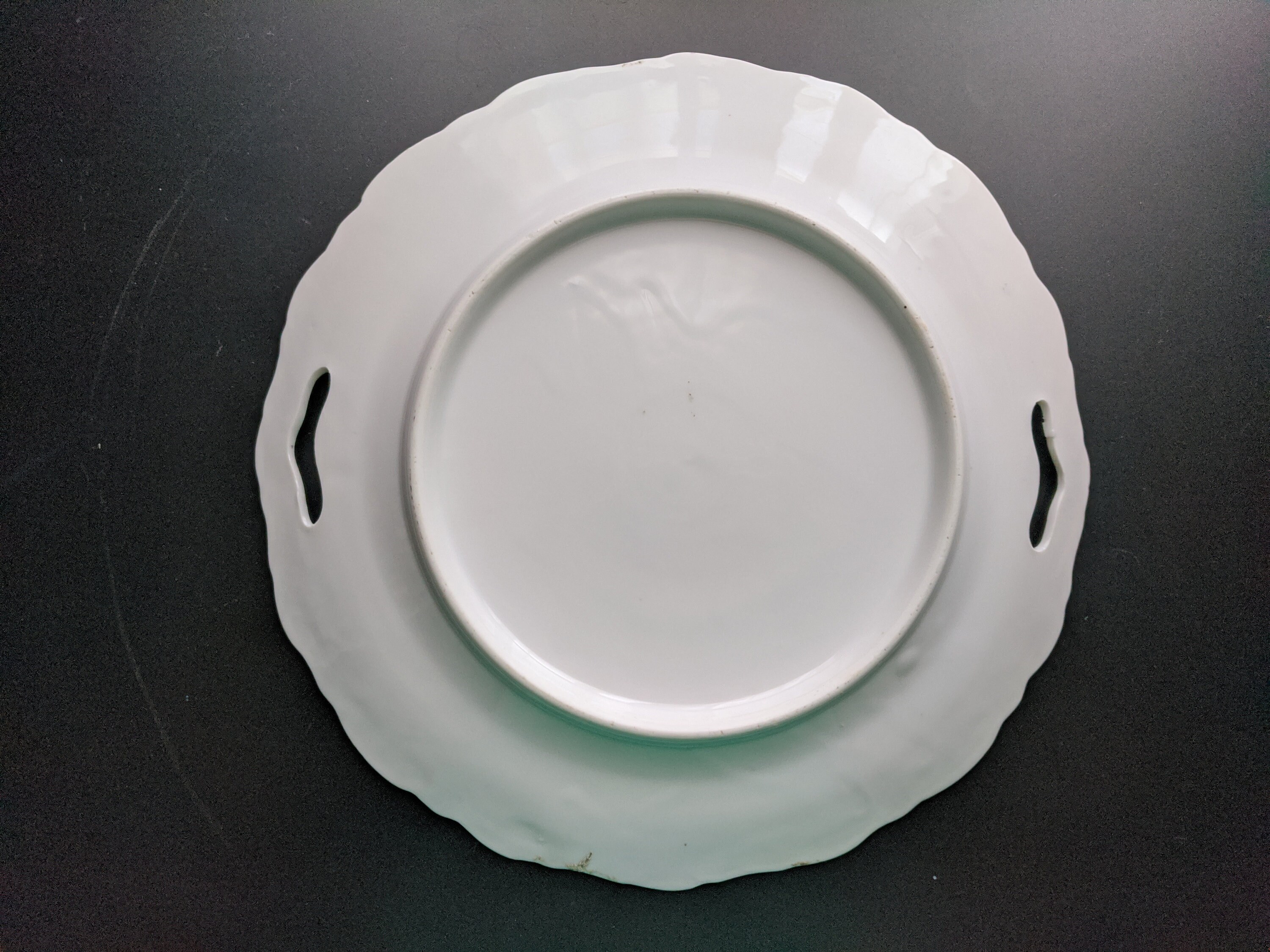 Vintage Double-handled Cake/serving Plateflowers & Crowns - Etsy