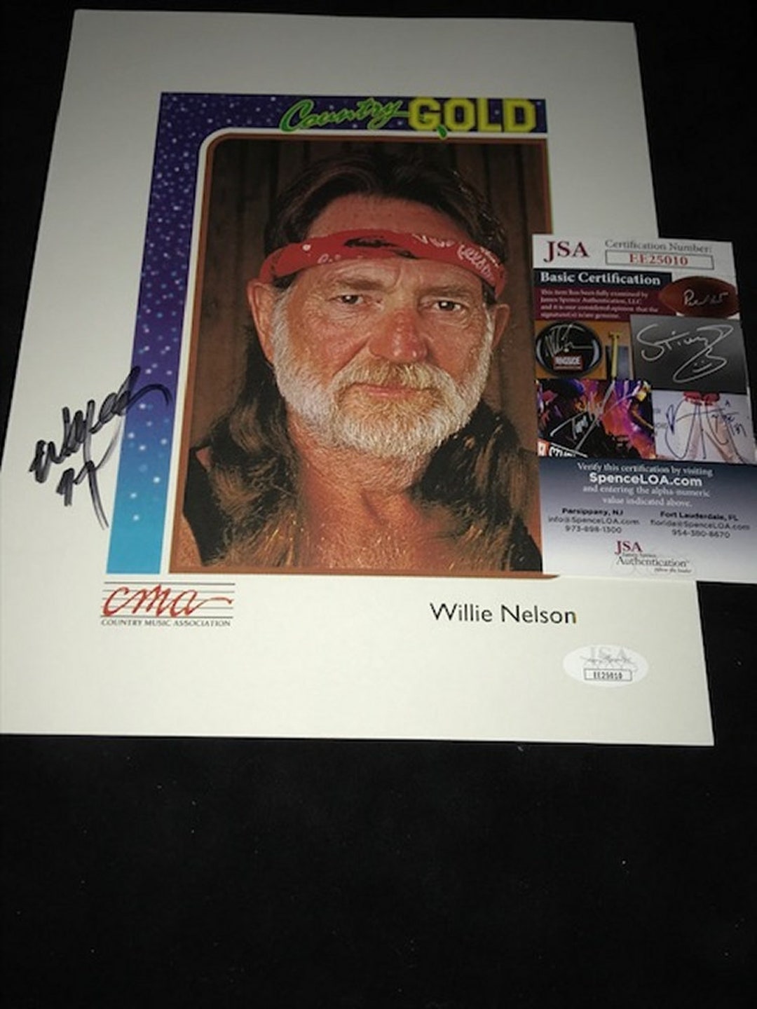Country Legend Willie Nelson Autographed Item (JSA ) - Etsy