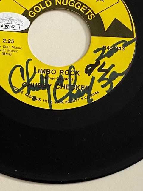 Chubby Checker Autographed 45 Limbo Rock JSA - Etsy