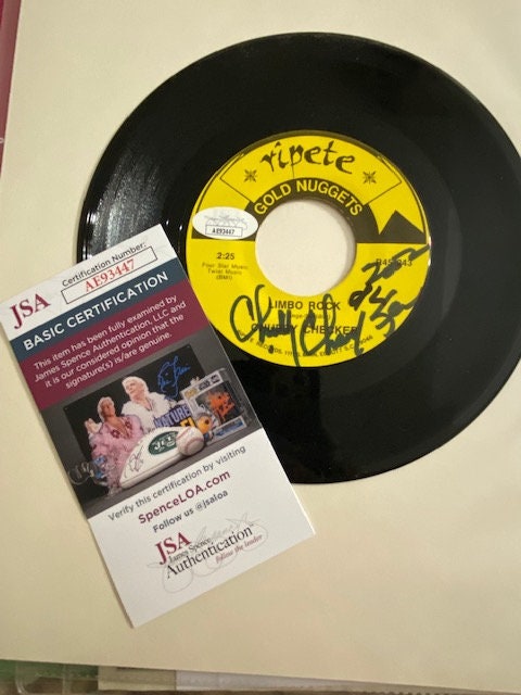 Chubby Checker Autographed 45 Limbo Rock (JSA) - Etsy