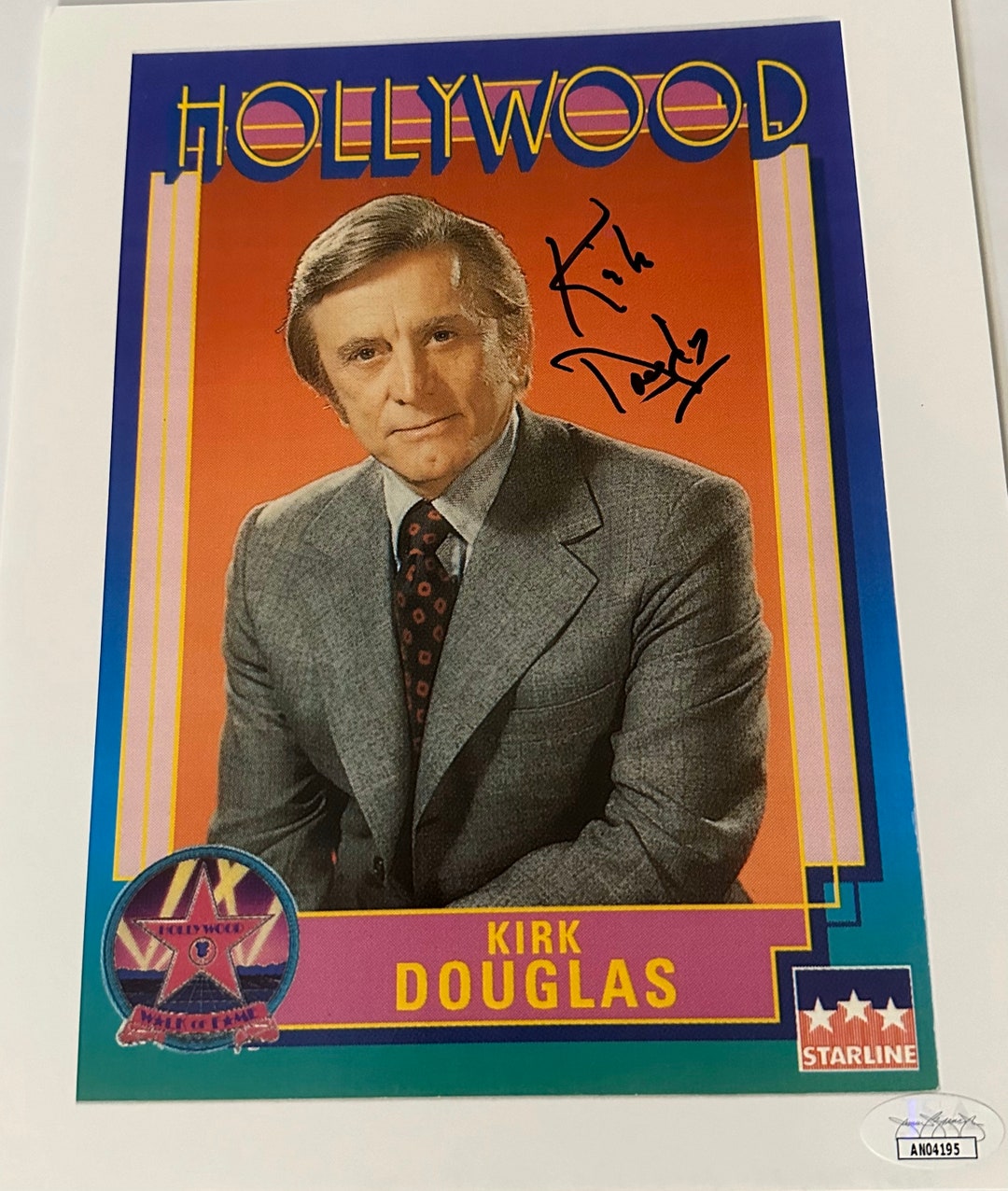 Kirk Douglas Hollywood Icon Autographed Item (JSA) - Etsy